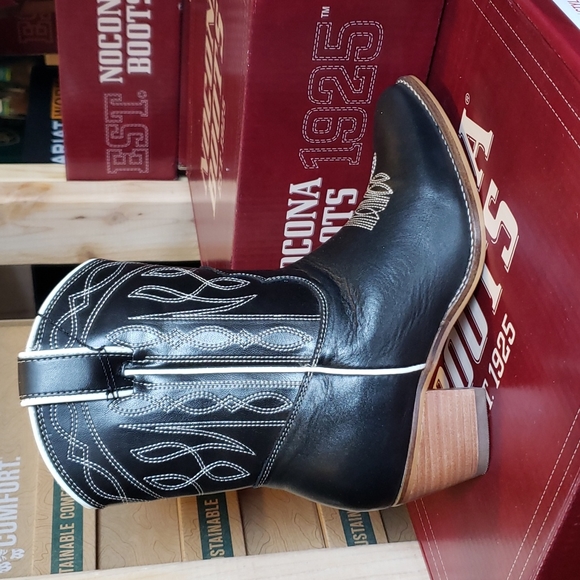 Nocona | Shoes | Nocona Womens Eva Onyx Cowhide Small Round Toe Boot ...